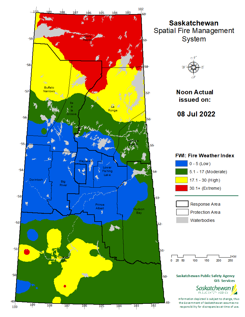 FWI ACTUAL FORECAST VALID FOR 2022-07-08