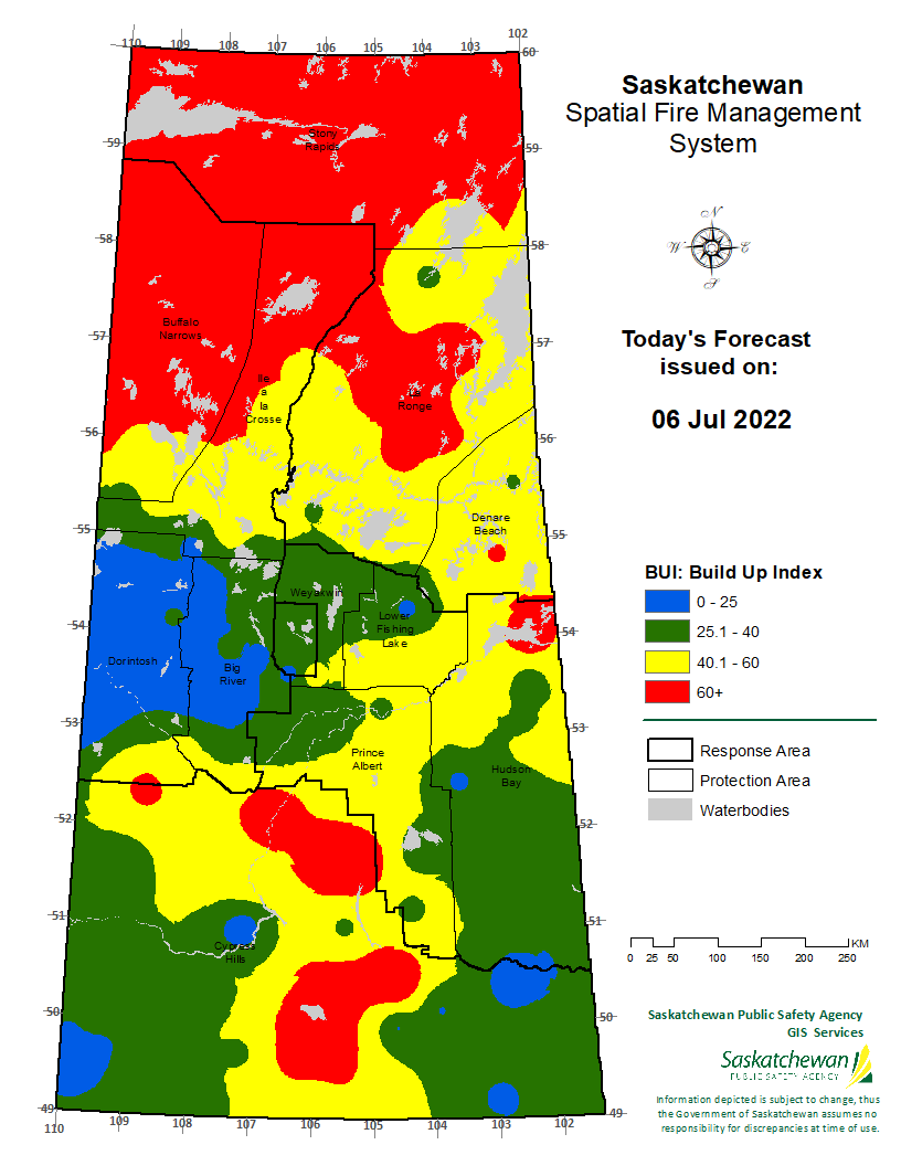 FWI EARLY FORECAST VALID FOR 2022-07-06