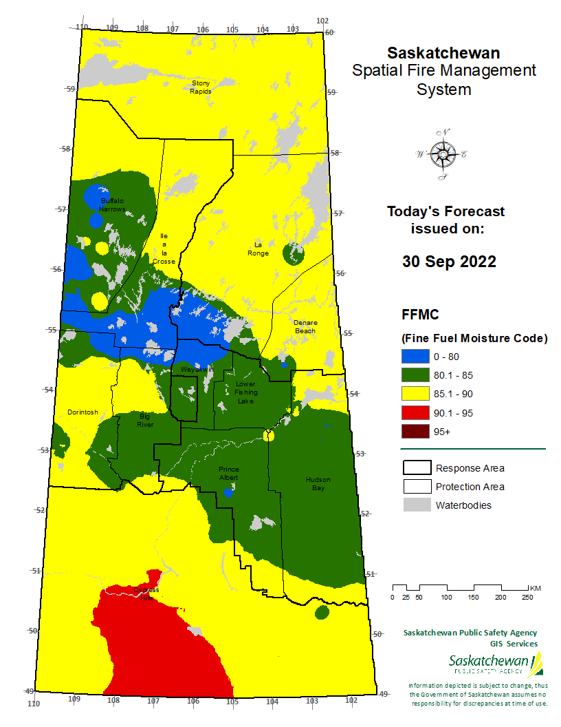 FWI EARLY FORECAST VALID FOR 2022-09-30