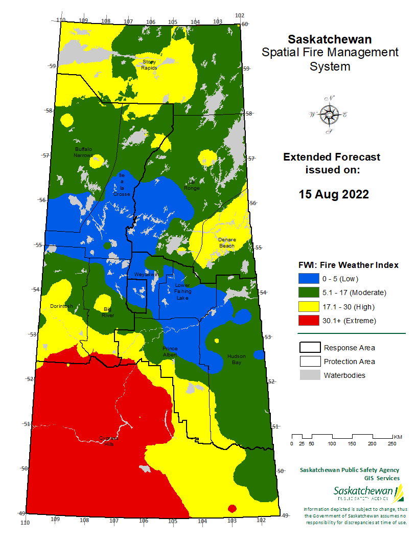 FWI EXTENDED FORECAST VALID FOR 2022-08-17